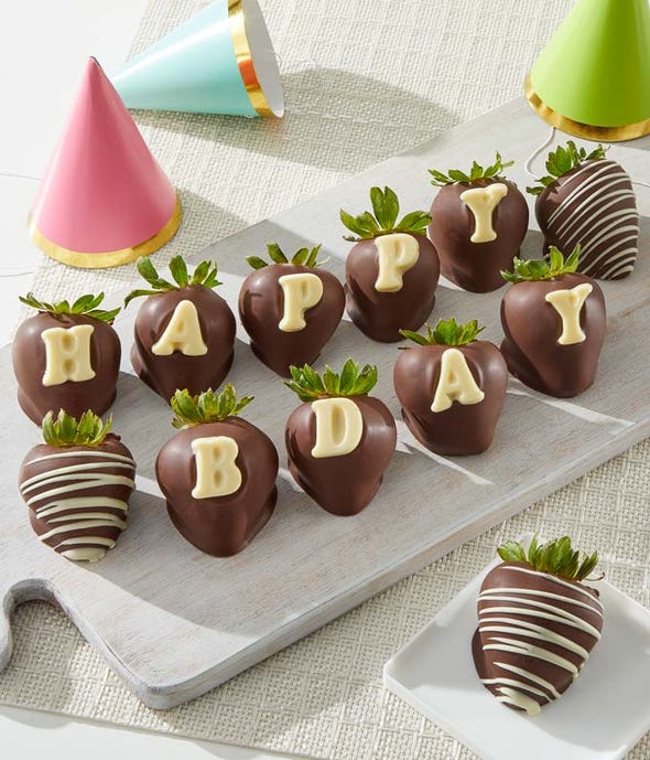 BIRTHDAY Chocolate Covered Strawberry BerryGram at From You Flowers