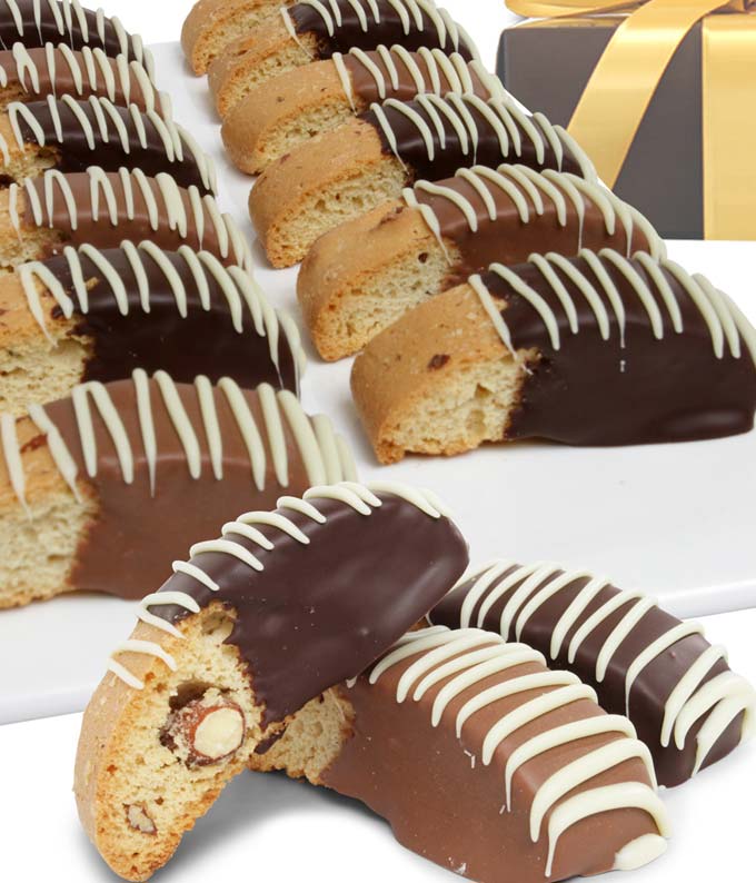 Chocolate Dipped Biscotti Assortment at From You Flowers
