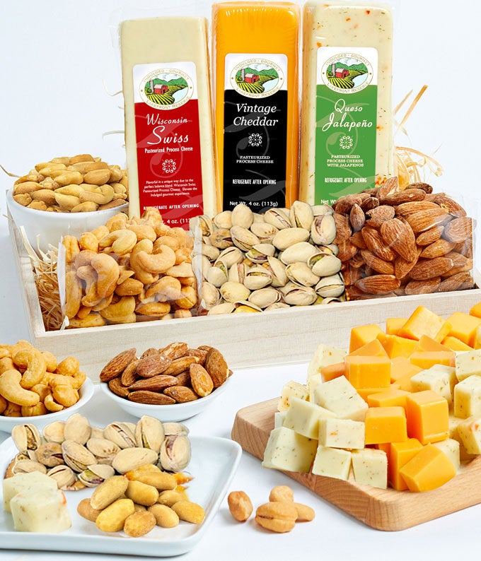 Cheese & Nuts Sampler Tray at From You Flowers