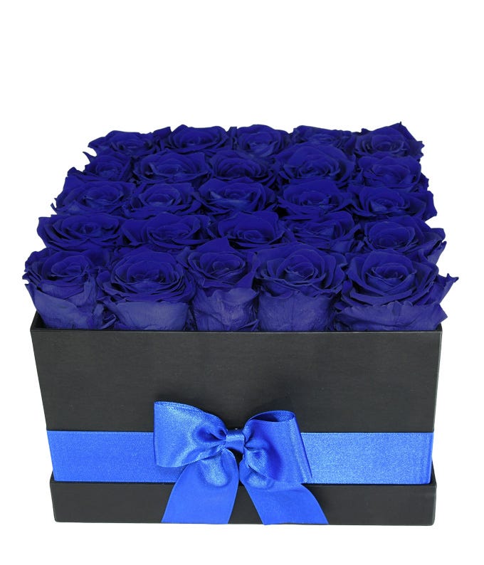 Premium Preserved Sapphire Blue Roses at From You Flowers