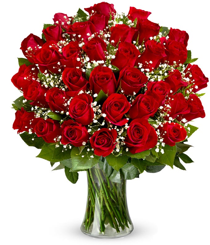 Three Dozen Long Stem Red Roses at From You Flowers