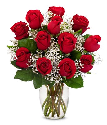 One Dozen Red Roses at From You Flowers