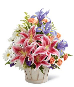 From The Heart Sympathy Basket at From You Flowers