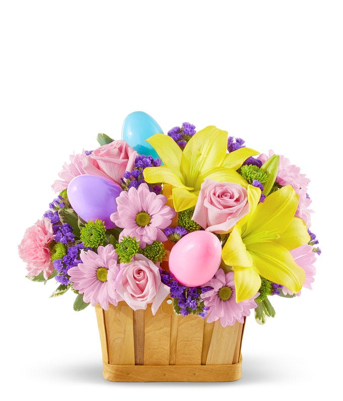 Easter Egg Floral Basket at From You Flowers