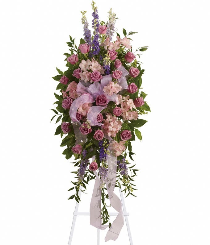 Everlasting Lavender Standing Spray at From You Flowers