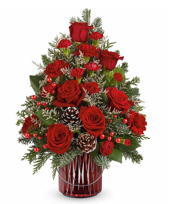 Ruby Red Holiday Tree at From You Flowers