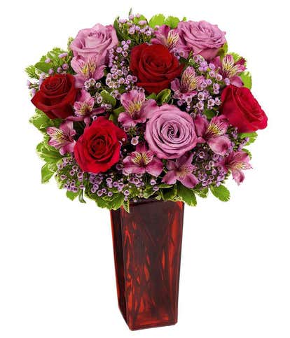 One Dozen Assorted Valentine's Day Roses at From You Flowers