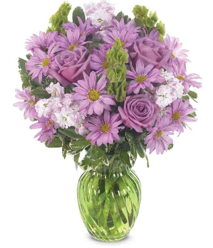 One Dozen Purple Roses at From You Flowers