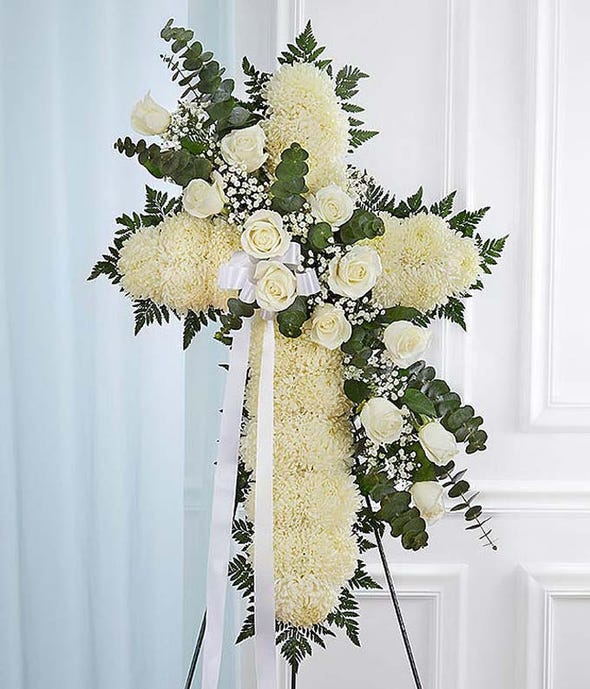Funeral Crosses | Sympathy Flower Cross | FromYouFlowers®