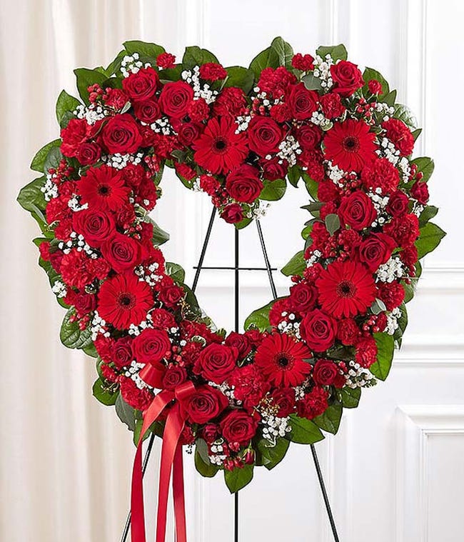 Funeral Hearts | Funeral Flower Hearts | FromYouFlowers