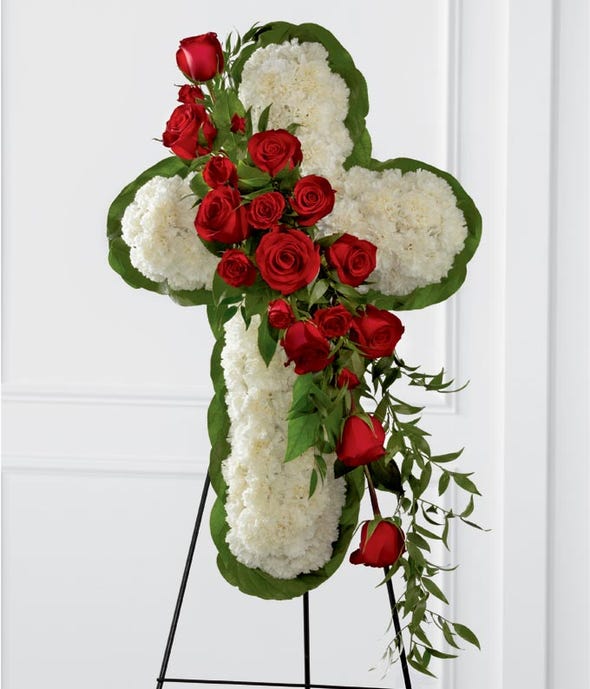 Funeral Crosses | Sympathy Flower Cross | FromYouFlowersÃ‚Â®